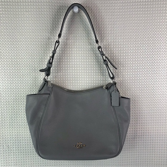 Coach | Bags | Coach C2853 Rori Soft Granite Pebbled Leather Shoulder ...